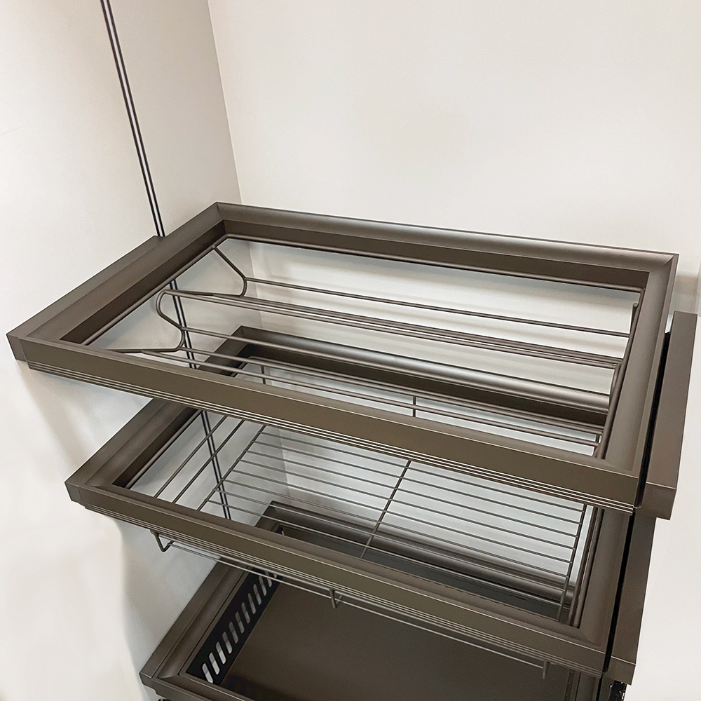 Wire Storage Basket closet organizer Pull Out Shoe Rack - BENE