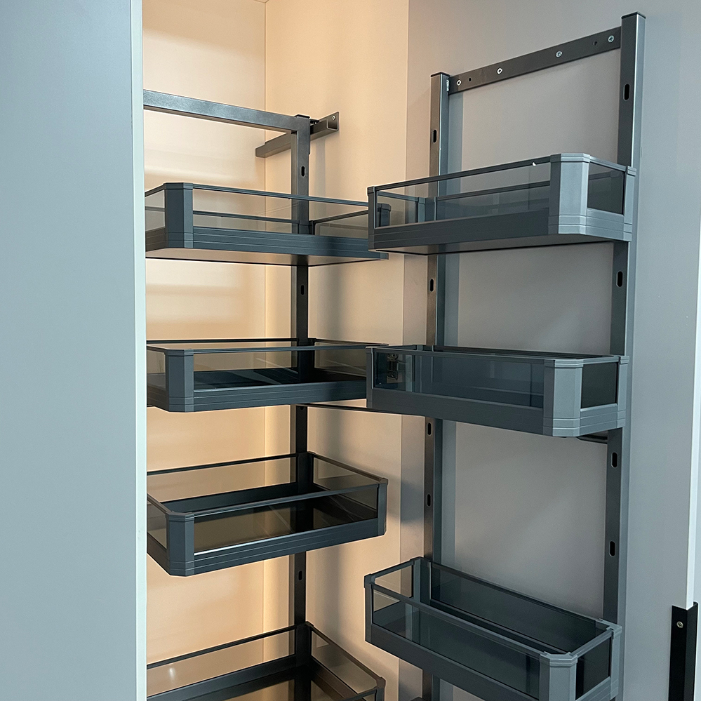 Kitchen organizer pull out glass pantry - BENE