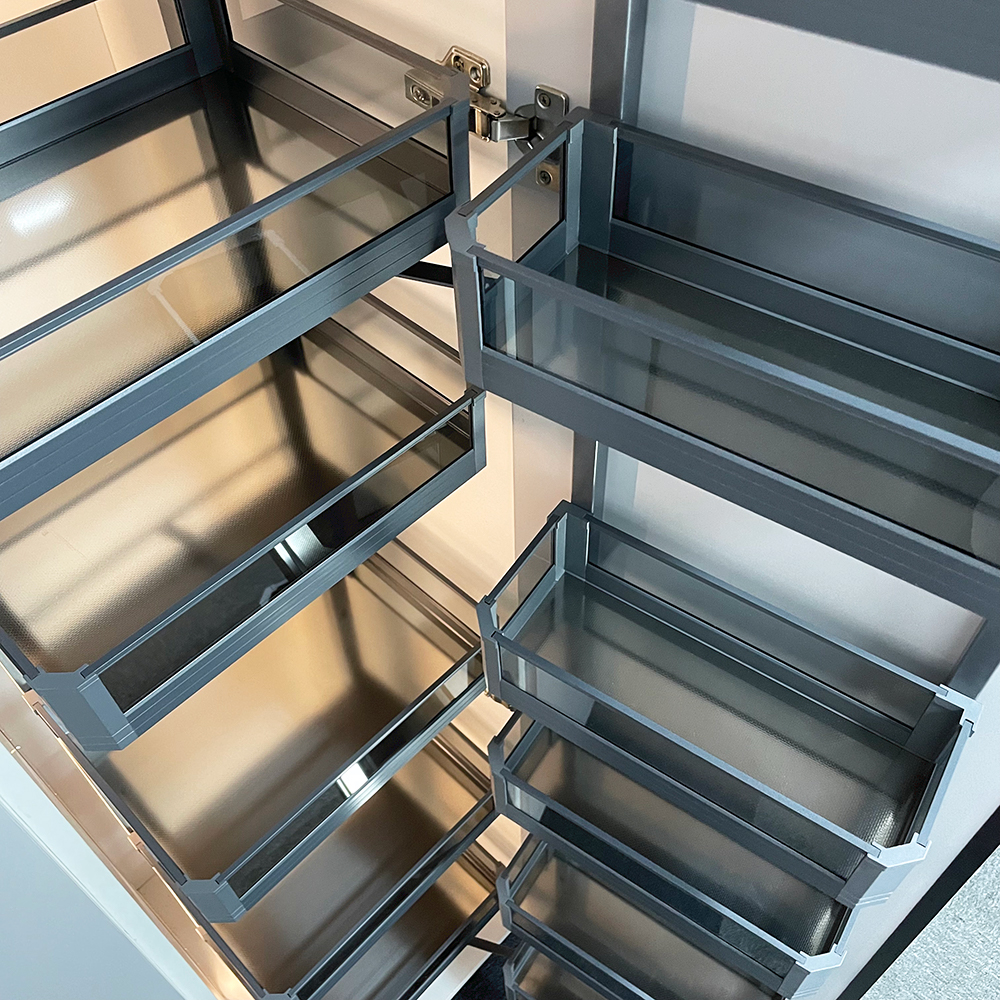 Kitchen organizer pull out glass pantry - BENE