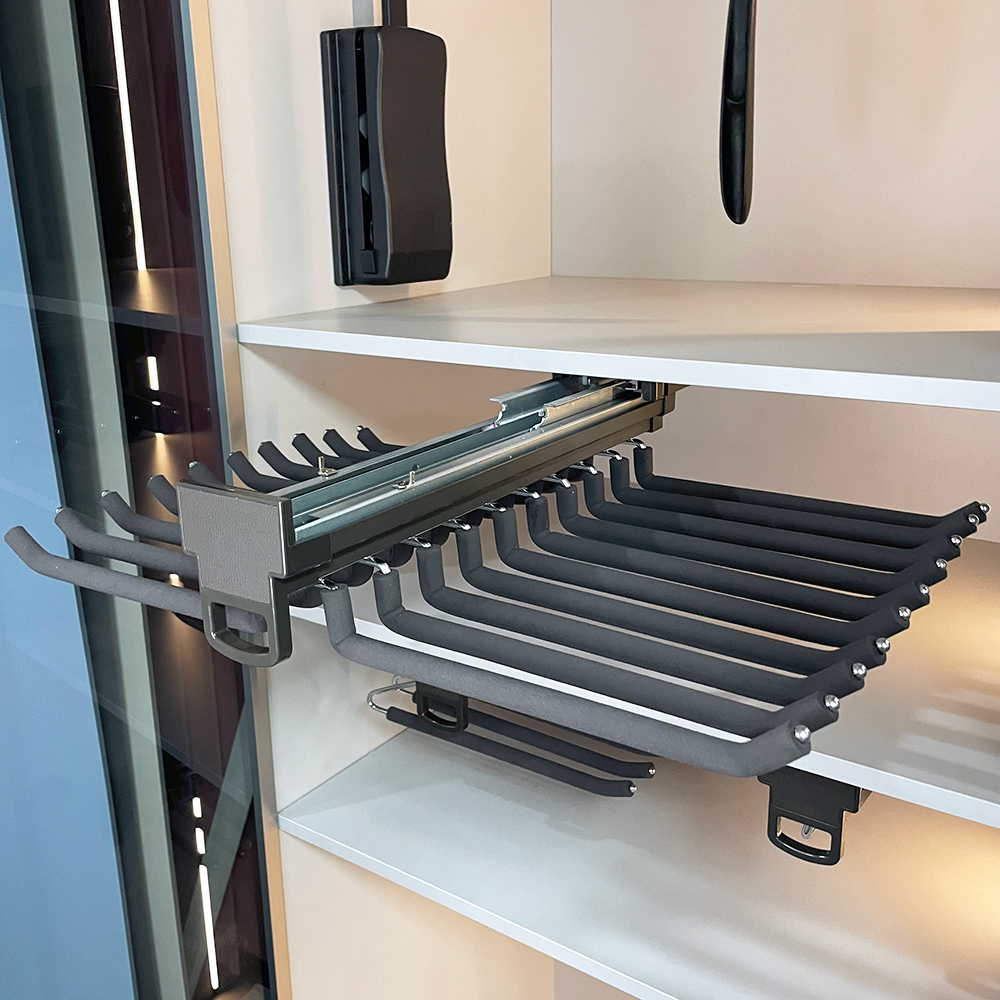 Pull out trousers display rack for wardrobe - BENE