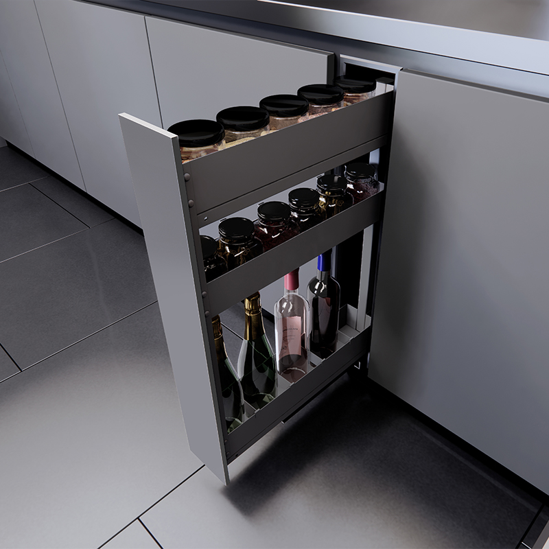 Base cabinet solution sliding bottle rack - BENE