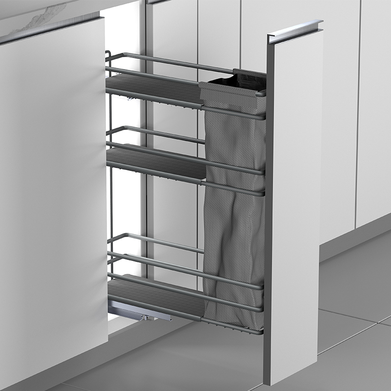 Metal wire 3 layers sliding bread basket - BENE