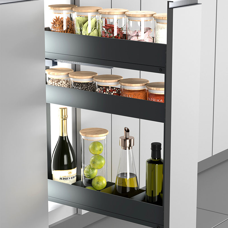 Metal kitchen organizer bottle rack - BENE