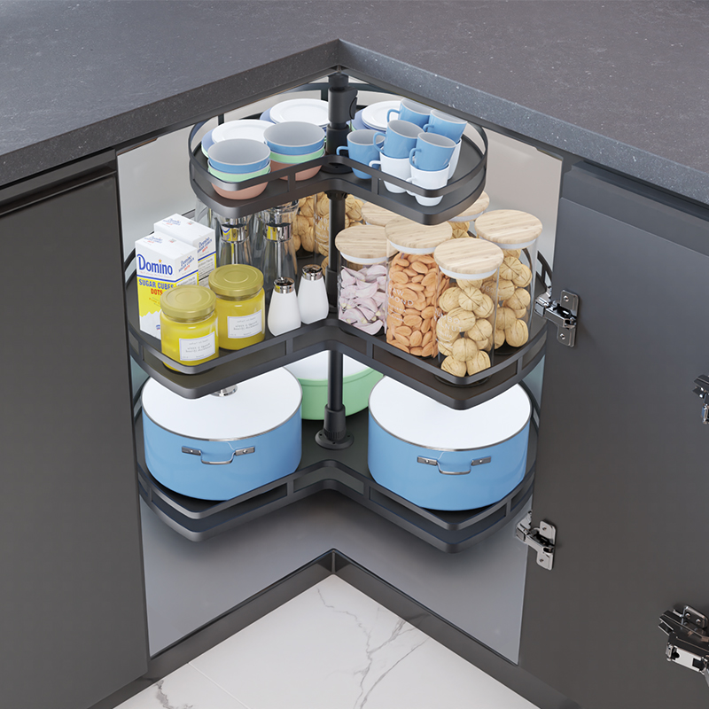 3 Tiers Lazy Susan Rotating Basket - BENE